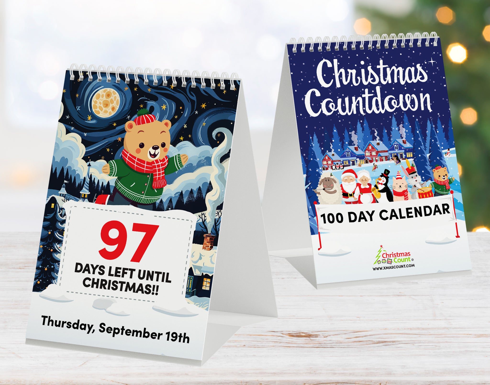 100 Day Christmas Countdown Official Calendar 2024 – Christmas Count USA